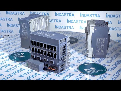 Коммутатор SIEMENS SCALANCE XC216-4C Артикул: 6GK5216-4BS00-2AC2 - YouTube