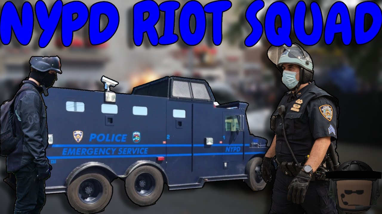 NYPD RIOT POLICE RESPOND TO PROTEST!! - YouTube