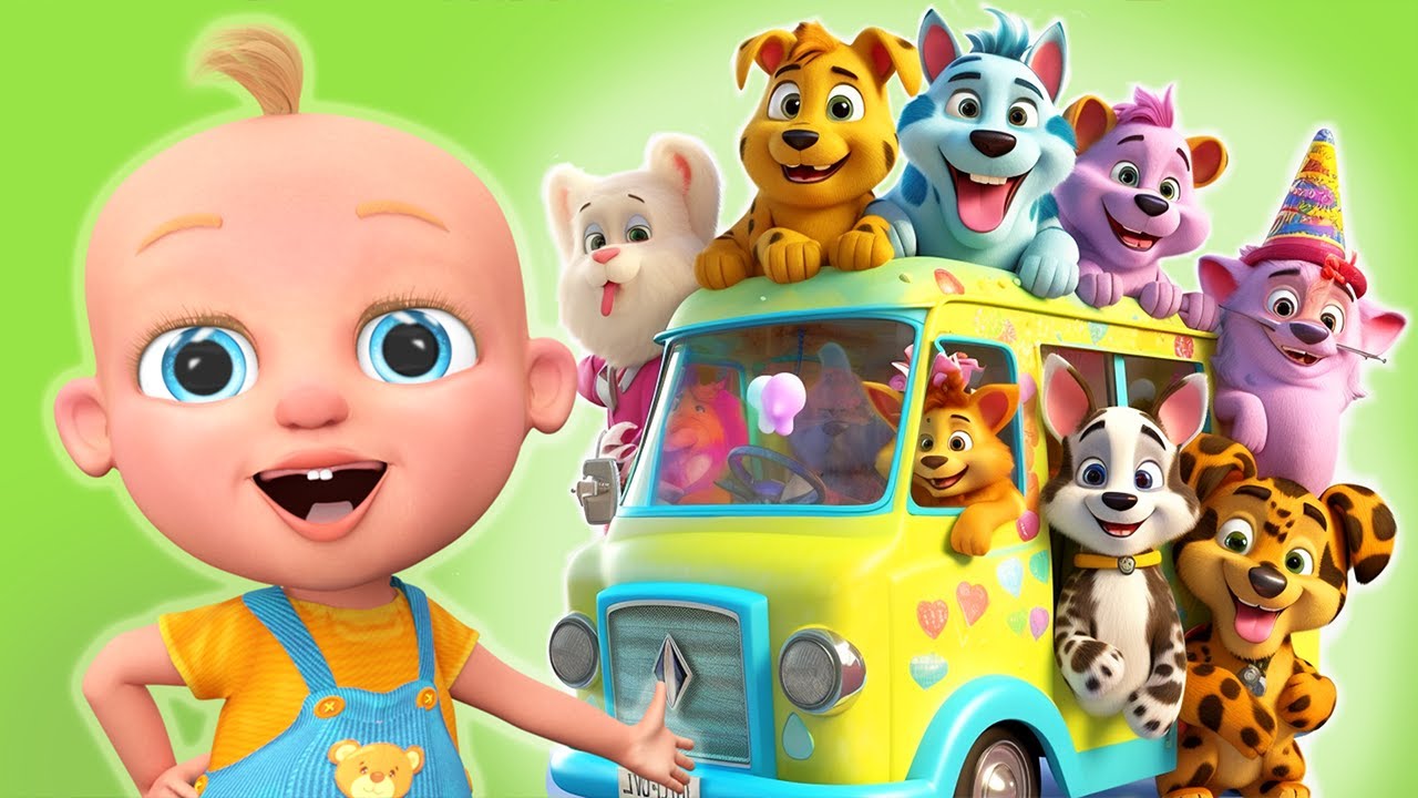 Wheels On the Bus - Baby Takes the Wheel -Baby song-Lolo Cartoon School ...