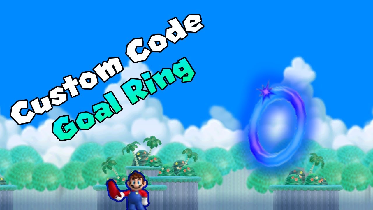 NSMBW Custom Code - Goal Ring - YouTube