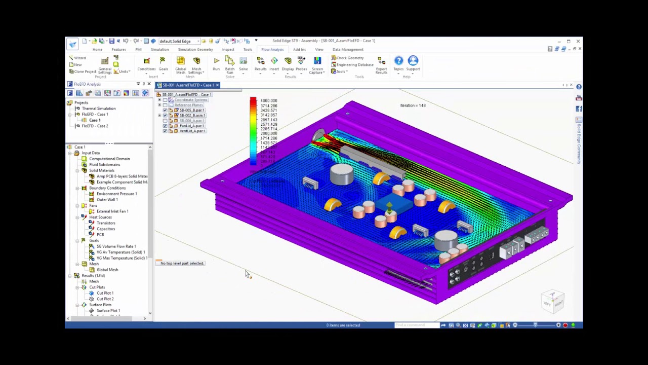 Simcenter FLOEFD for Solid Edge | Electronics Cooling - YouTube