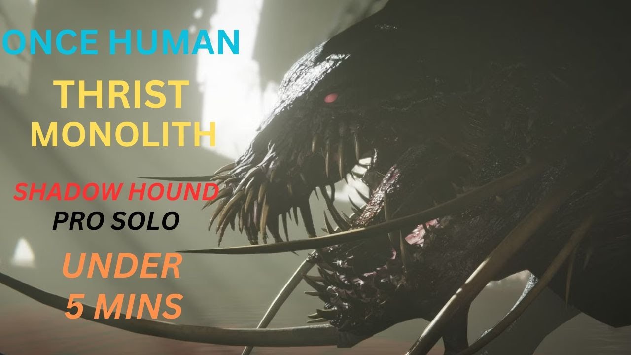 ONCE HUMAN - SHADOW HOUND PRO SOLO MODE - JAWS BUILD - 1080P - YouTube