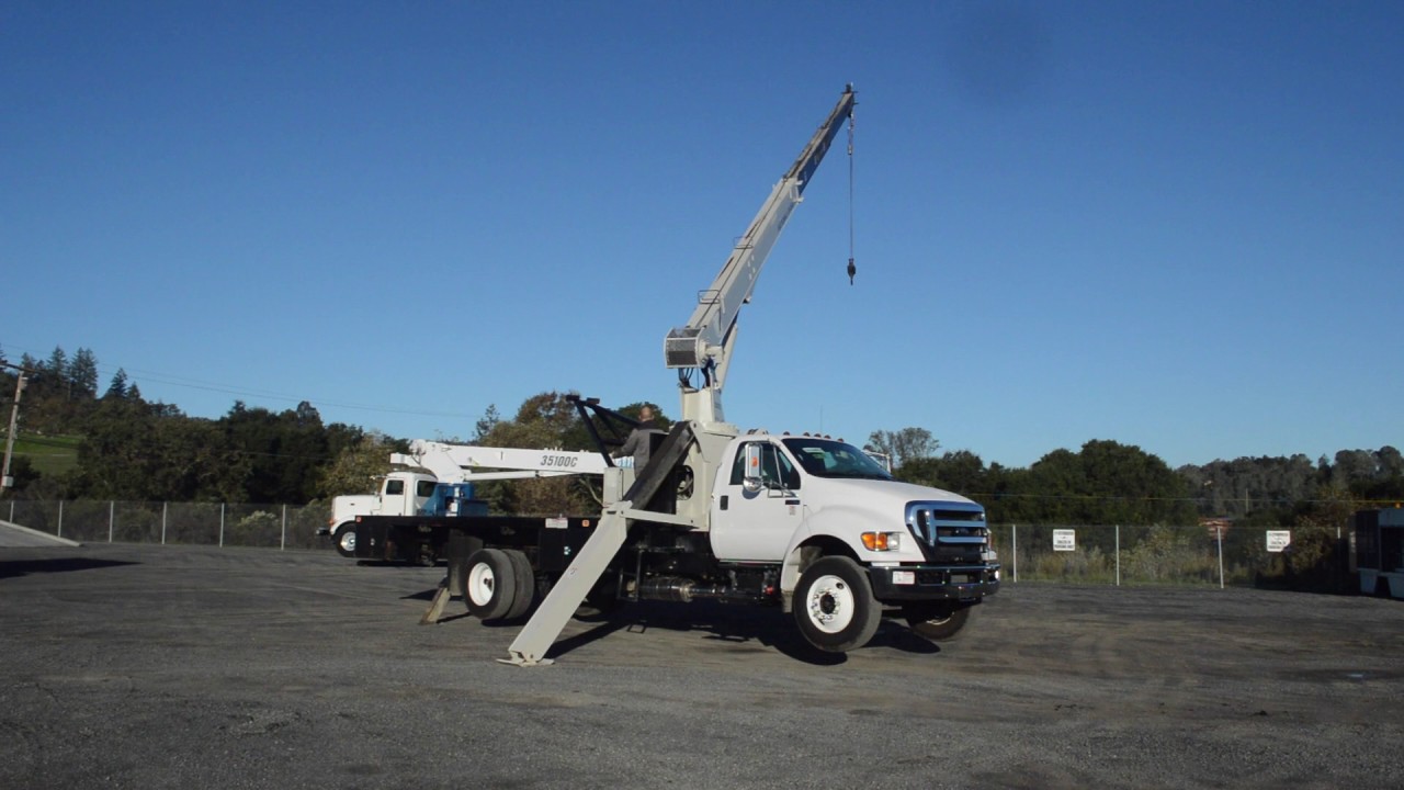 2012 Ford F750 Crane Truck / Charter Sales - u10483 - YouTube