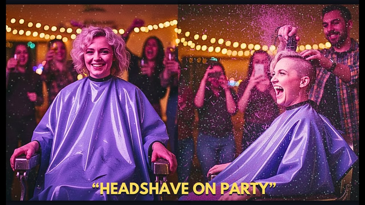 Girl Getting Headshave On Party! - YouTube