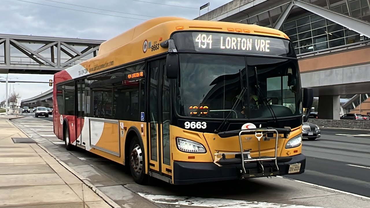 Fairfax Connector 2011 New Flyer XD40 9663 on Route 494 - YouTube