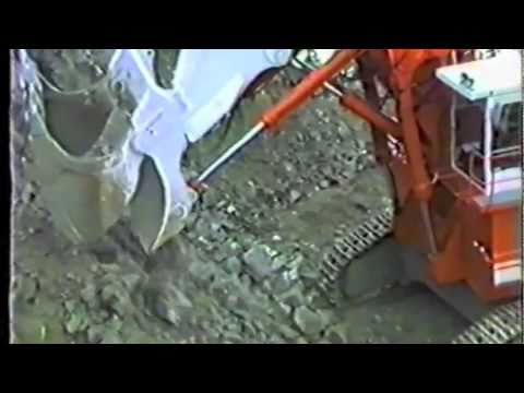 Digging/Driving of O&K RH120C in Titania, Norway 1987 - YouTube