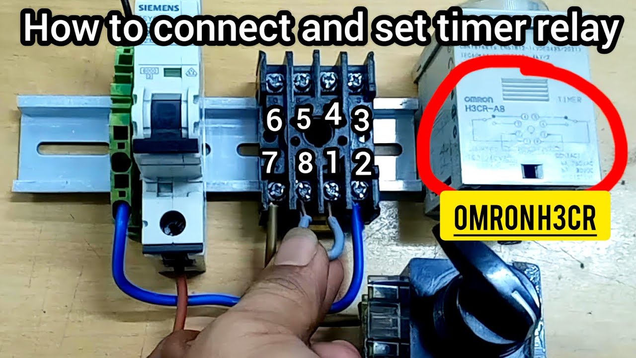 How to connect and set Analog Timer Relay | Timer Relay H3CR - YouTube
