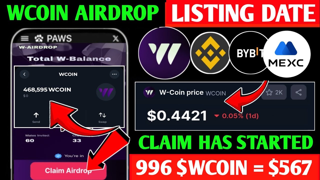 WCoin Finally Announced Listing Date | Wcoin Airdrop New Update | W ...