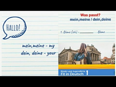 Übungen - mein,meine/dein,deine || German for beginners - YouTube