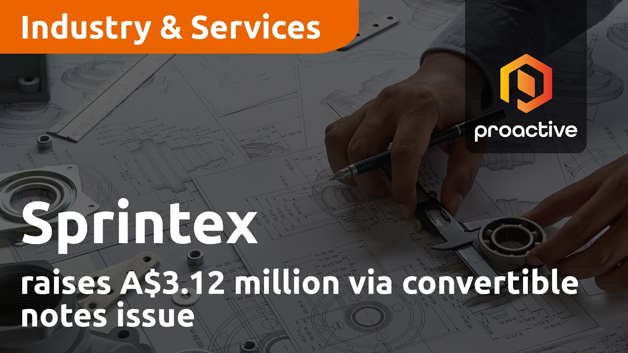 Sprintex raises A$3.12 million via convertible notes issue - YouTube