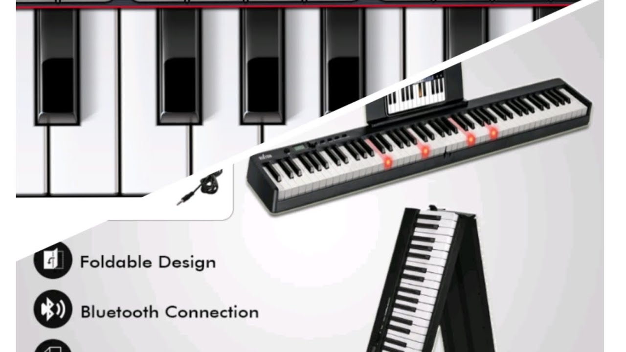rixton 88key foldable piano with ORG24 demo - YouTube