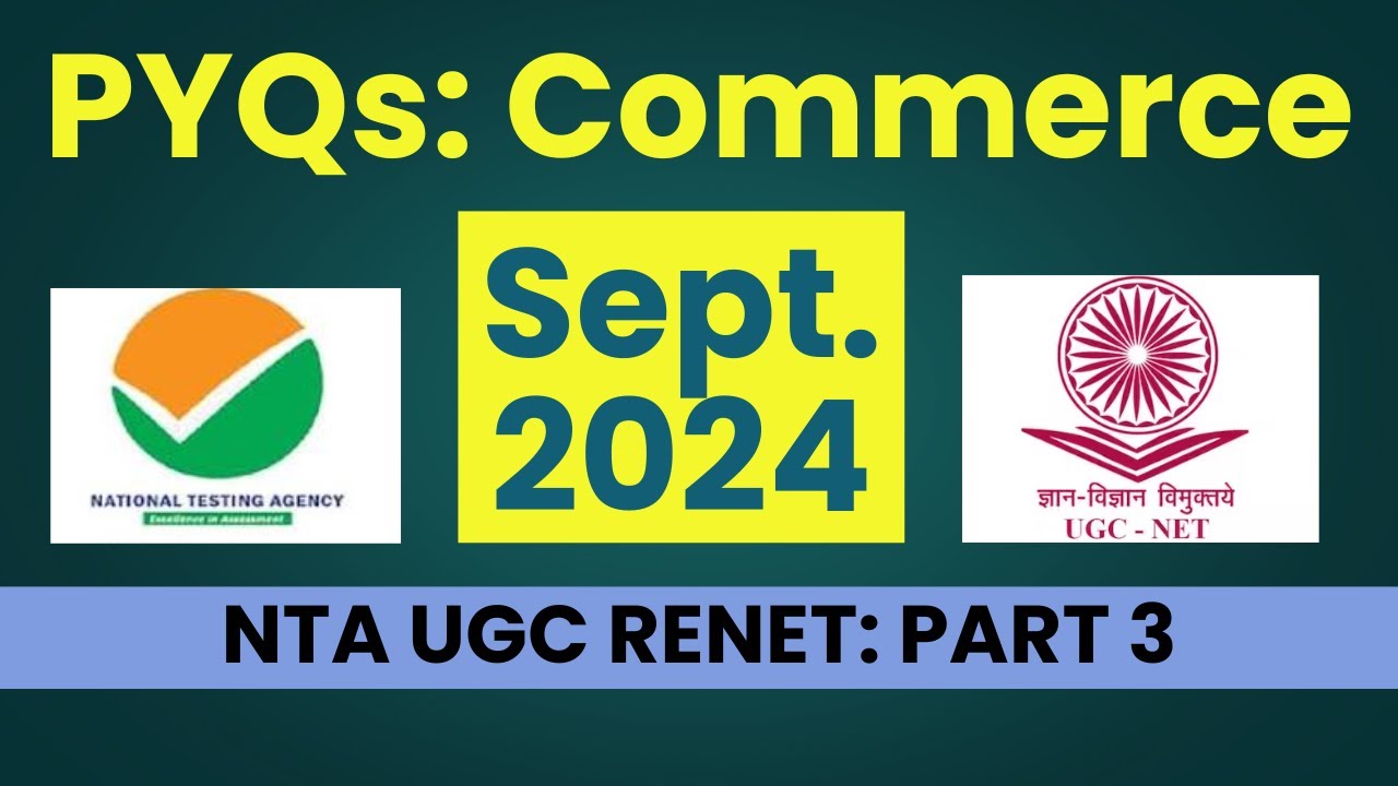 Pyqs Commerce 2024 Ugc Net Part 3 Netjrf Commercenetjrf Pyqpractice Pyqsolutions Renet