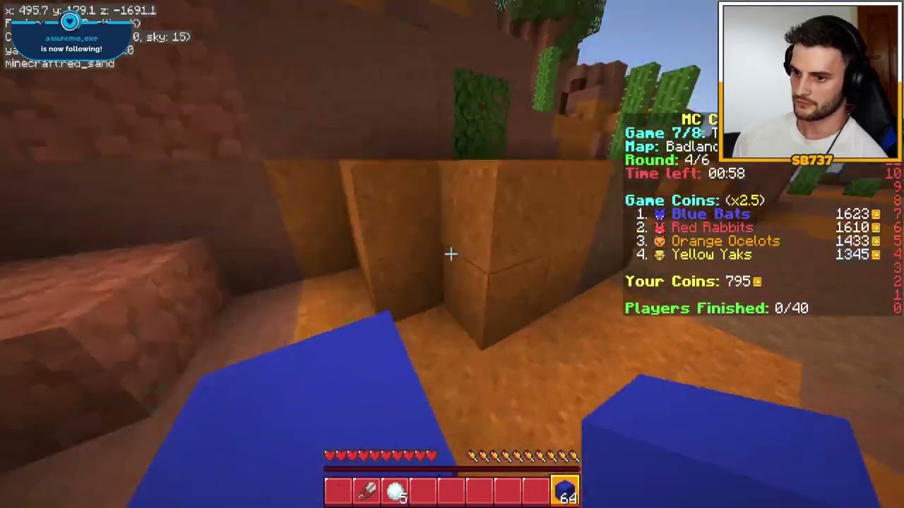 SB737 is CRACKED at Minecraft! - YouTube