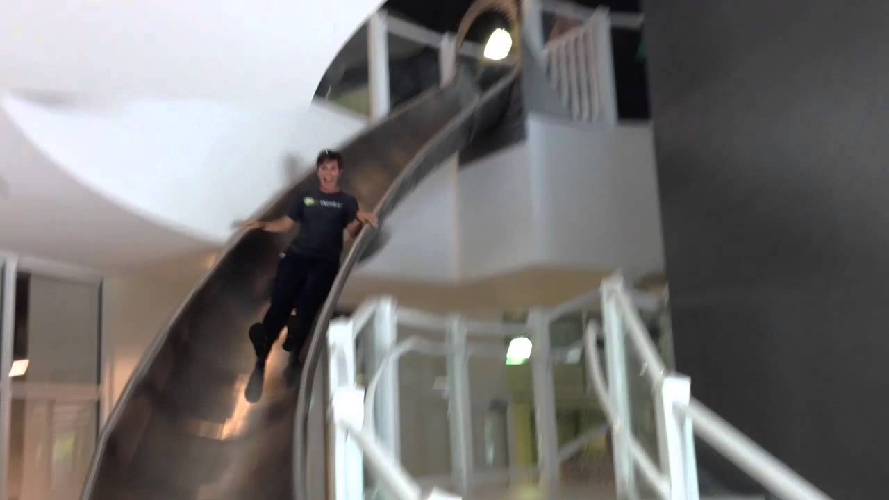 It Works! installs custom indoor slide - YouTube