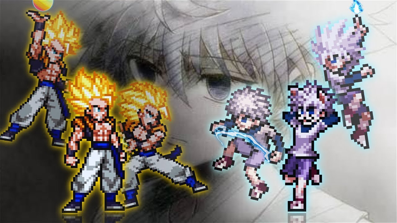 Killua Zoldyck (Me) Vs Gogeta SSJ (AI) MUGEN JUS - YouTube