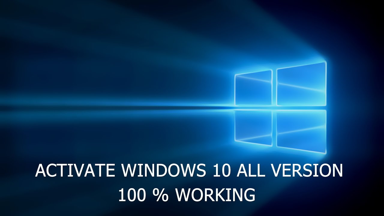 ACTIVATE WINDOWS 10 ALL EDITION 100 % WORKING - YouTube