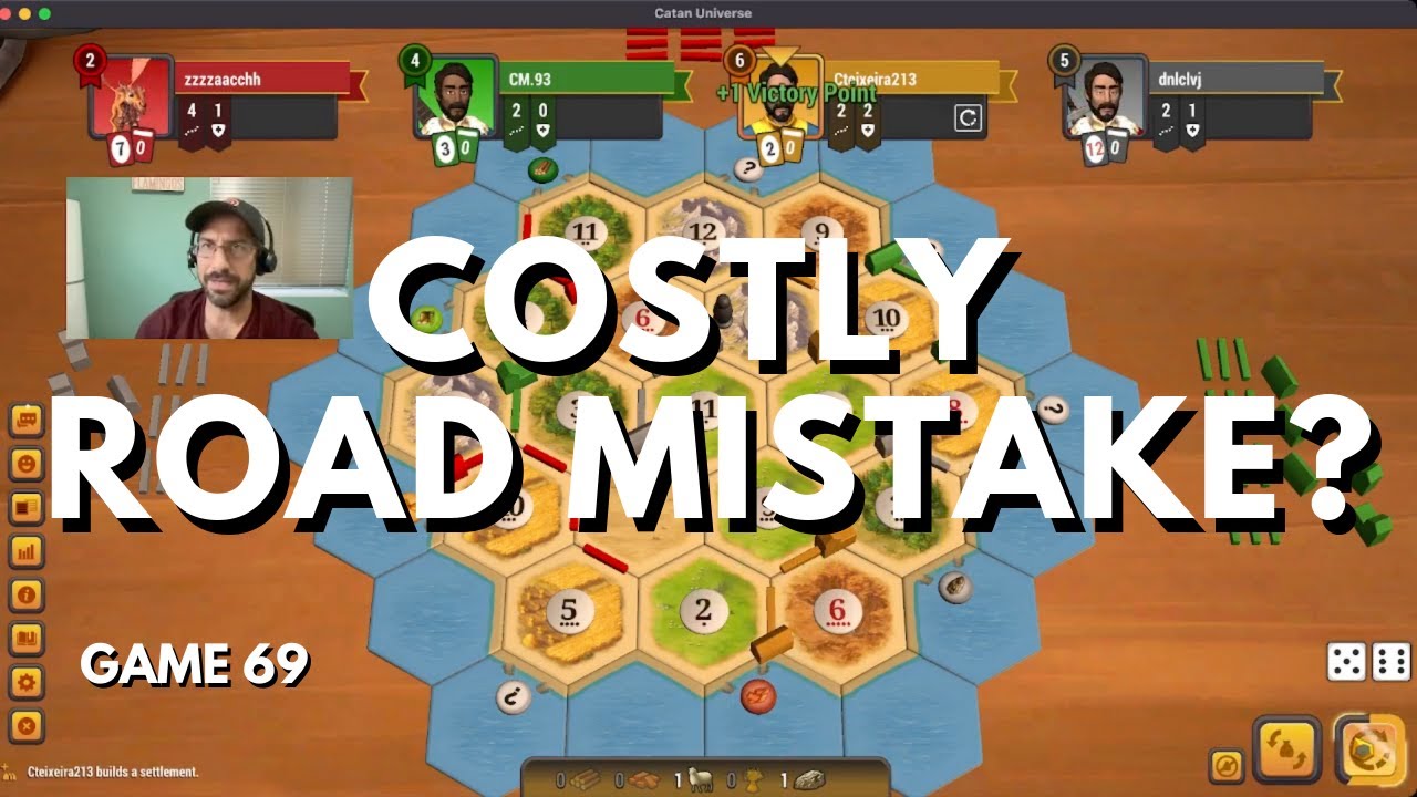 CATAN | Costly Road Mistake? | Game 69 - YouTube