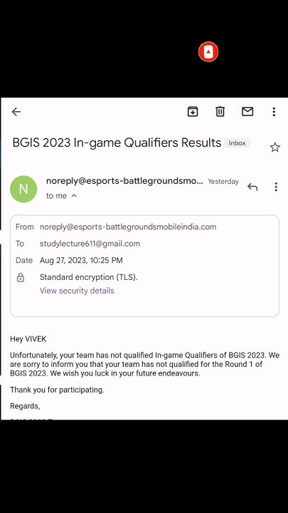 BGIS In game qualifier Result #shorts #bgis #viral - YouTube