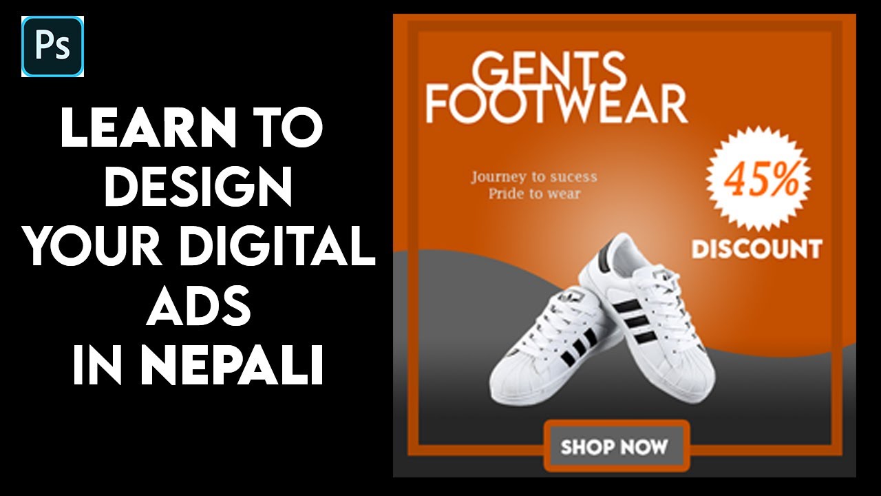 DIGITAL ADS DESIGN IN ADOBE PHOTOSHOP CC || Nims Academy - YouTube