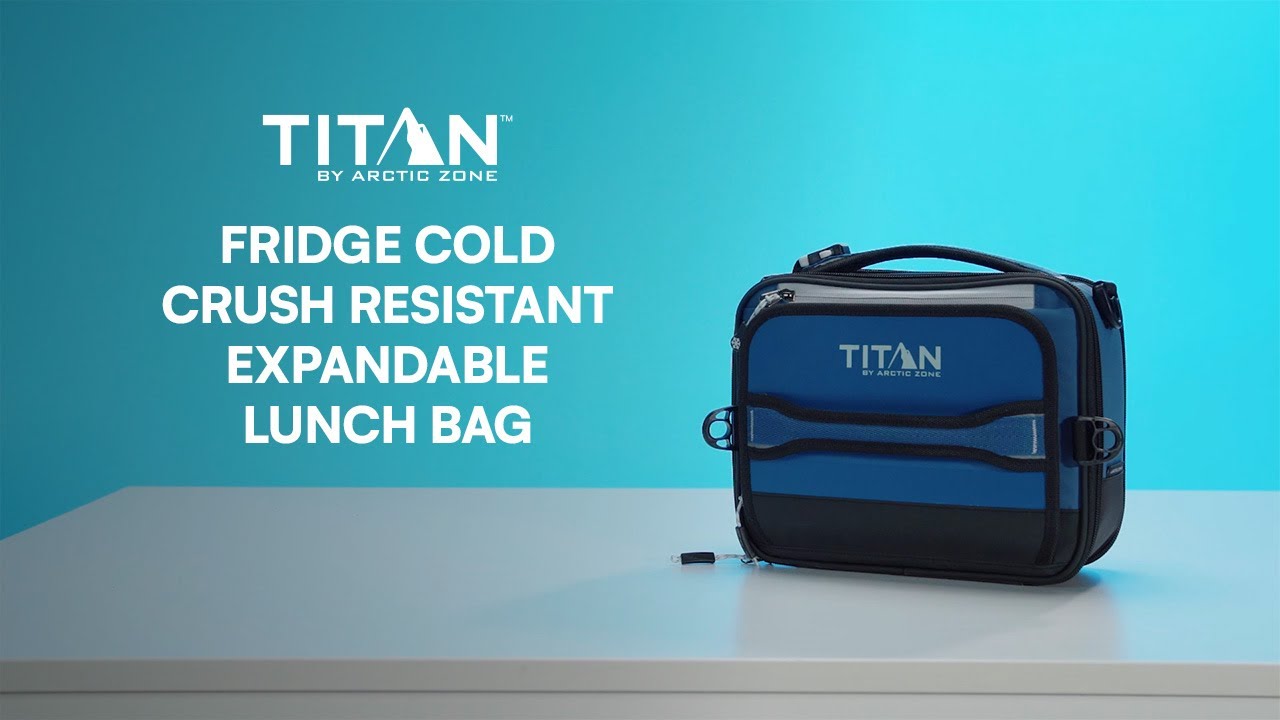 NEW! Titan Fridge Cold Expandable Crush Resistant Lunch Pack - YouTube