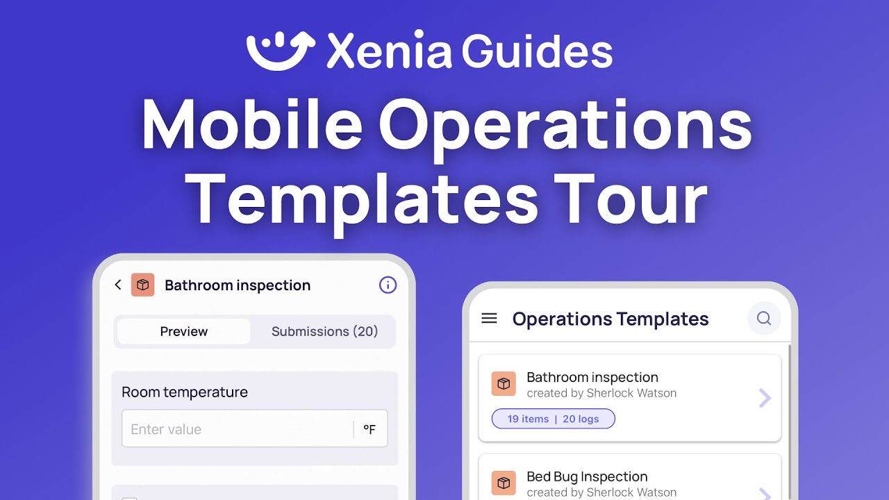 Mobile: Operations Templates Tour in Xenia App - YouTube