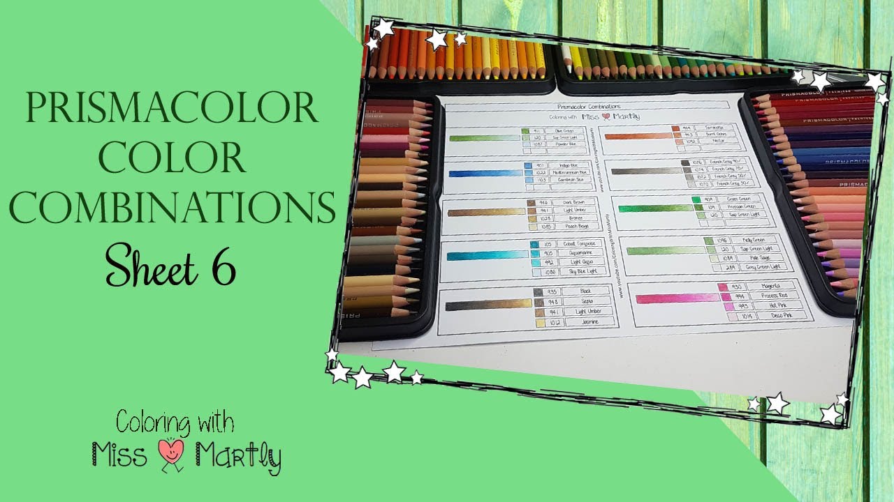 Best Prismacolor Color combination Sheet 6 | COMBOS - YouTube