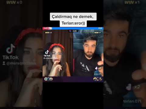 Turk Tiktoker Terlana sual verdi Çaldirmaq ne demek,Terlan eror verdi