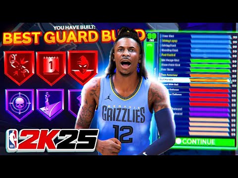 BEST ALL AROUND GUARD IN NBA 2K25! *NEW* 94 3PT WITH 96 STEAL BUILD ...