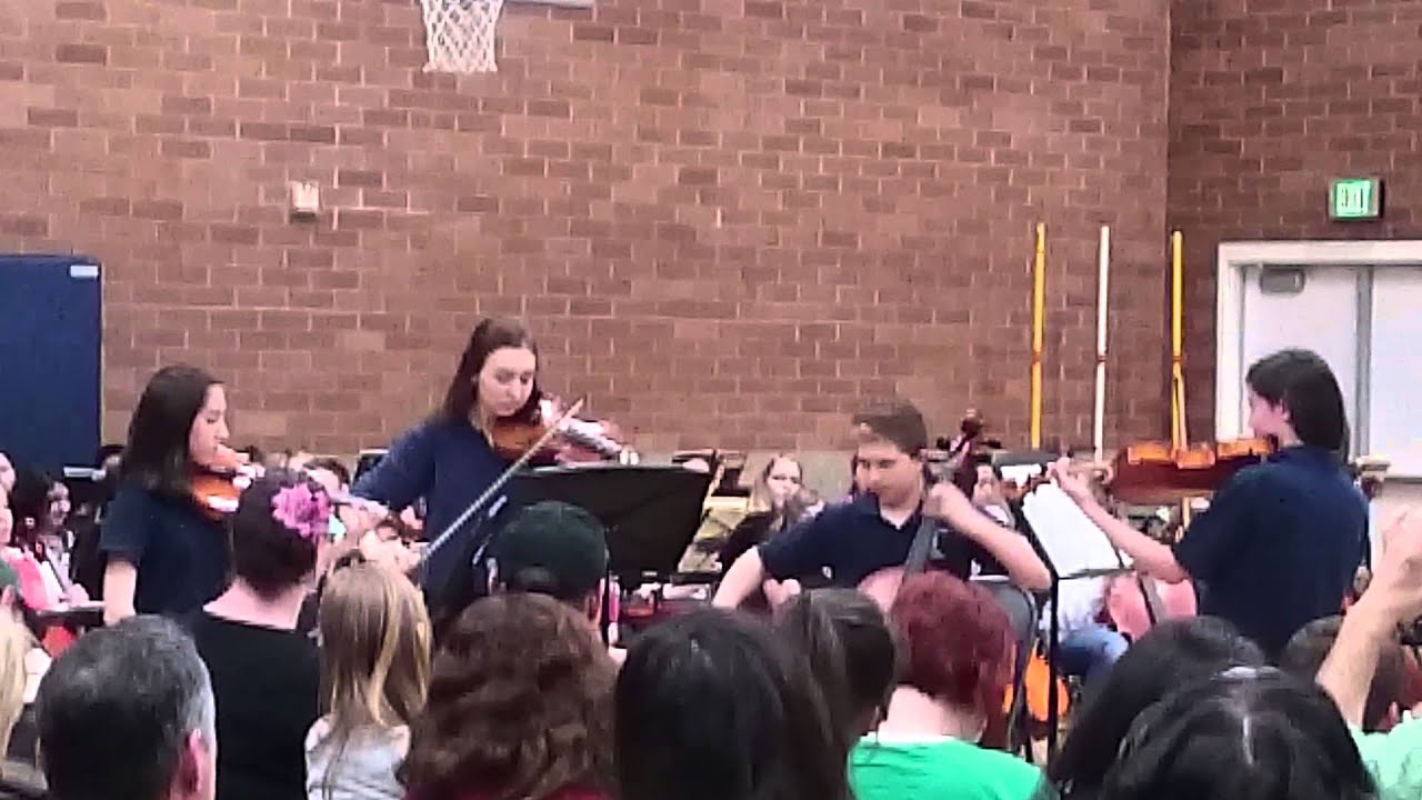 Cascade Middle School String Quartet Performance March 17, 2015 - YouTube
