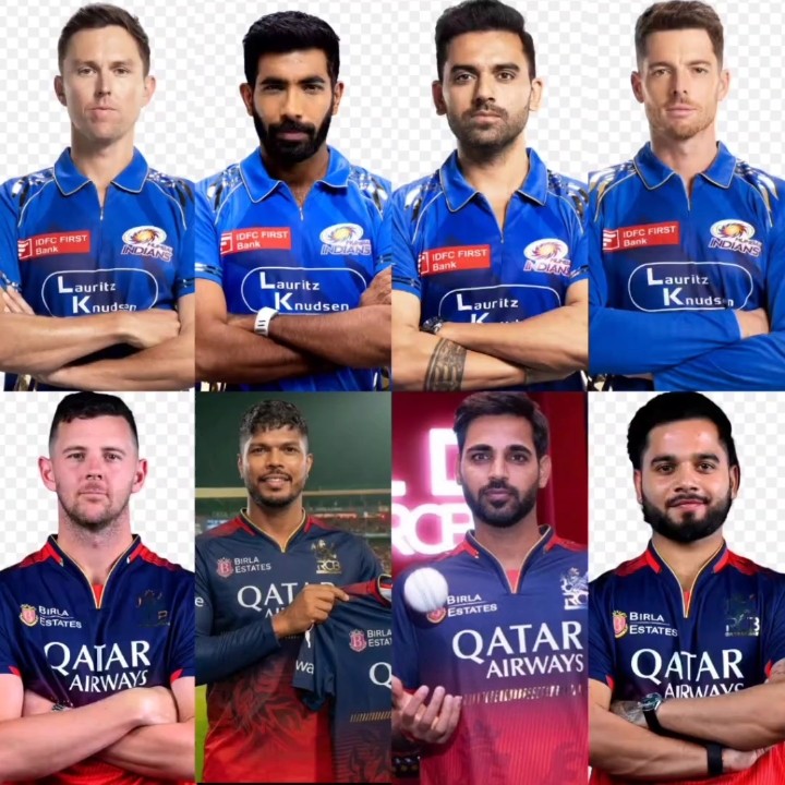 Mi bowlers 🆚 Rcb bowlers #ipl2026 #viralcricket #shorts #like #comment ...