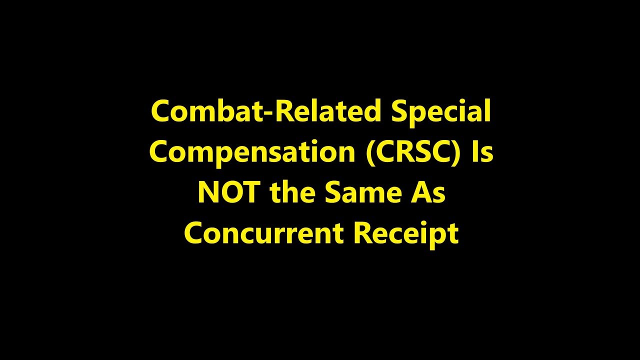 Episode 0046 - Combat-Related Special Compensation (CRSC) Is NOT the ...