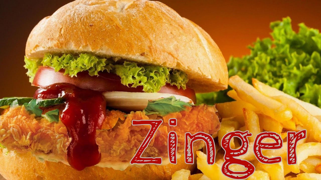 4 steps zinger burger! easy zinger burger ! Home made healthy zinger ...