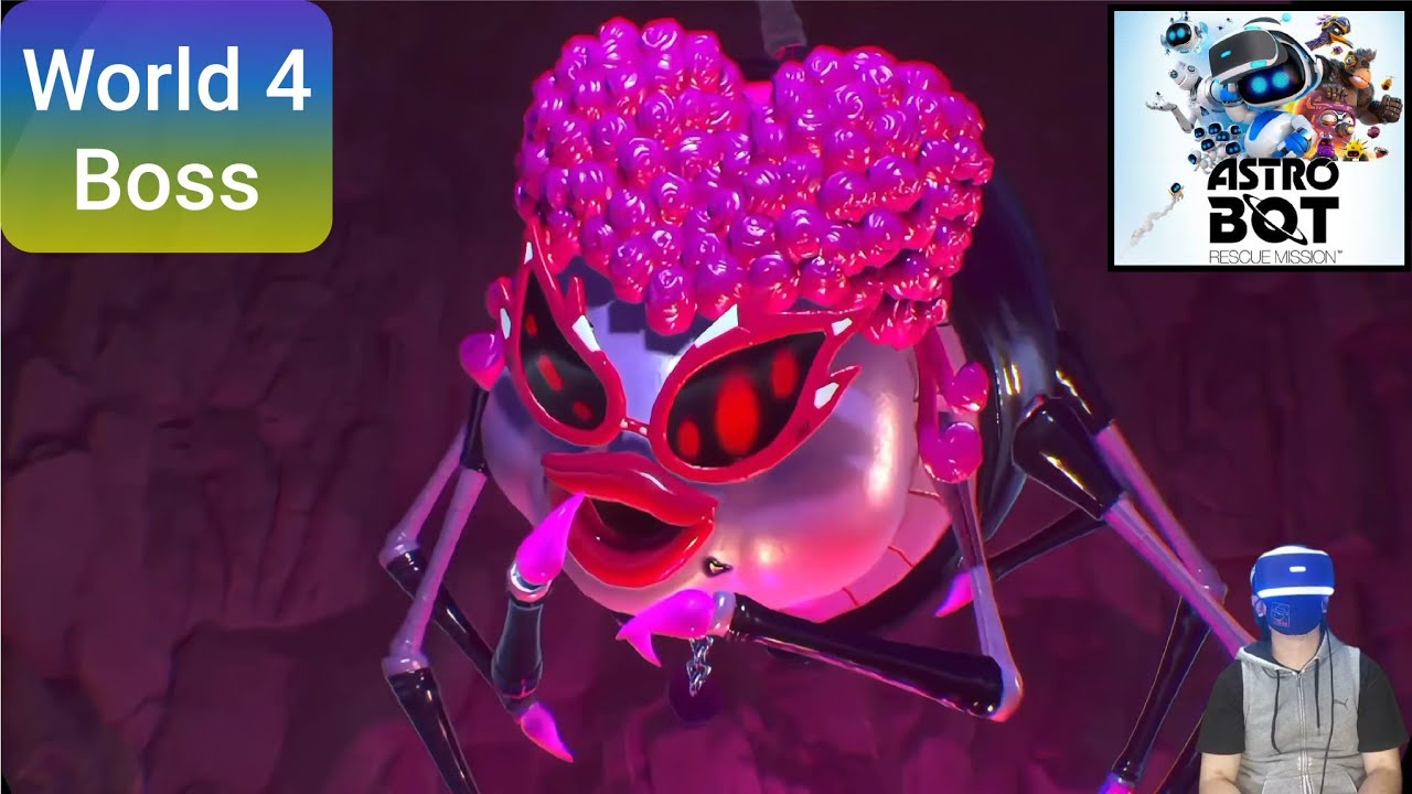 Astro Bot VR PS4 playthrough World 4 Boss Fight - YouTube