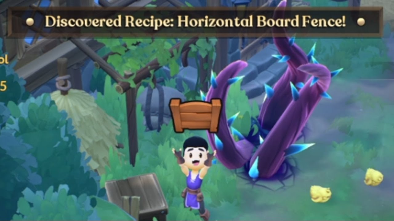 Fae Farm - Horizontal Board Fence Recipe Location - YouTube