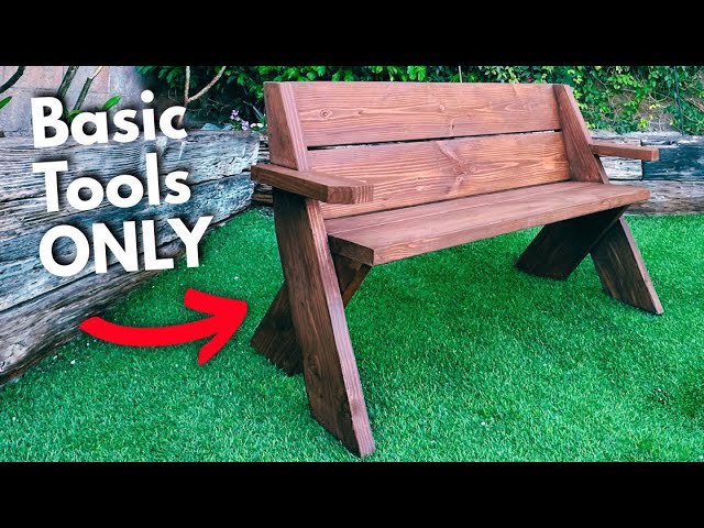 How To Make A Quick Easy And Inexpensive Garden Bench Diy Bench