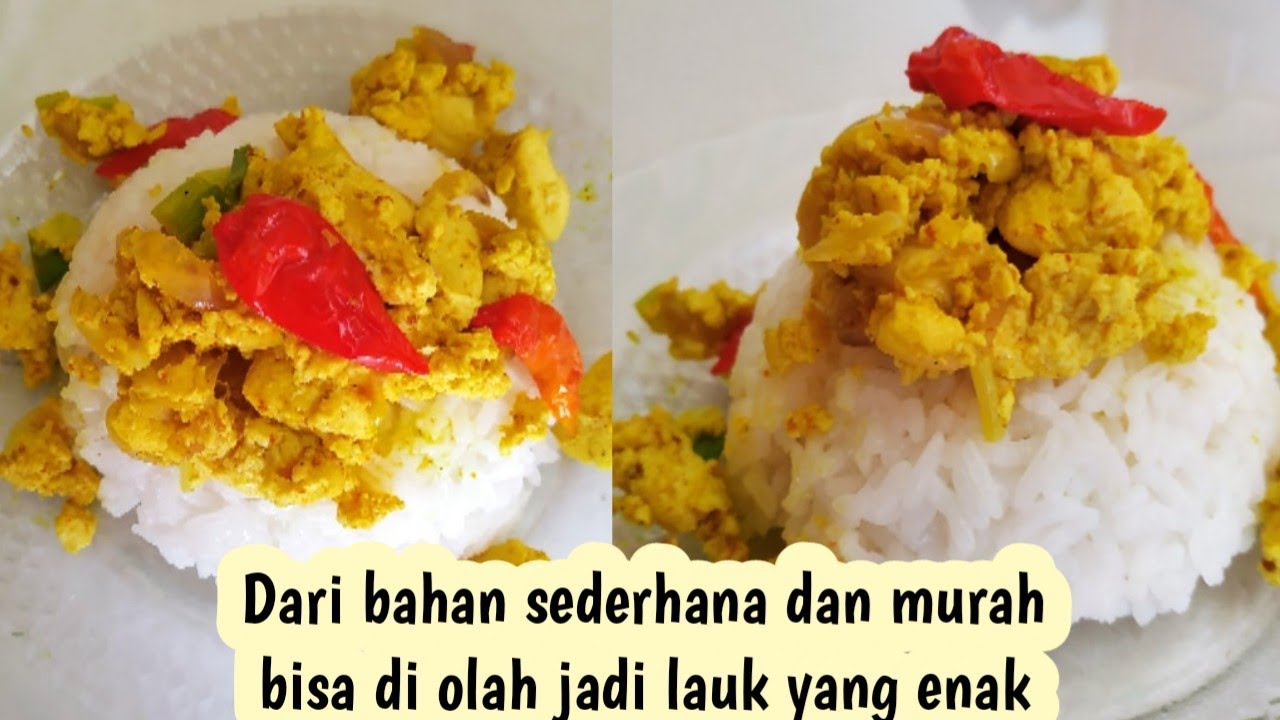 Menu lauk paling simpel dari Tahu !! anak kos pun pasti bisa bikin ini ...