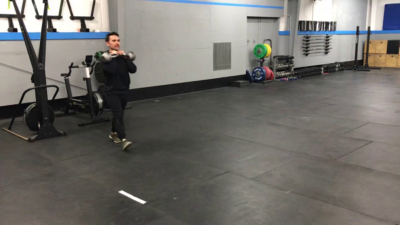 Double KB front rack carry - YouTube