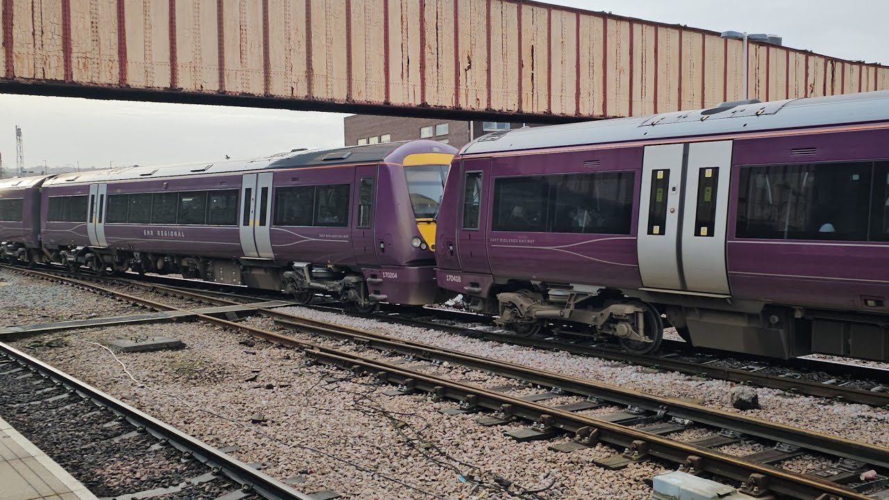 EMR 170204+170418 At Sheffield From Liverpool Lime Street To Norwich ...