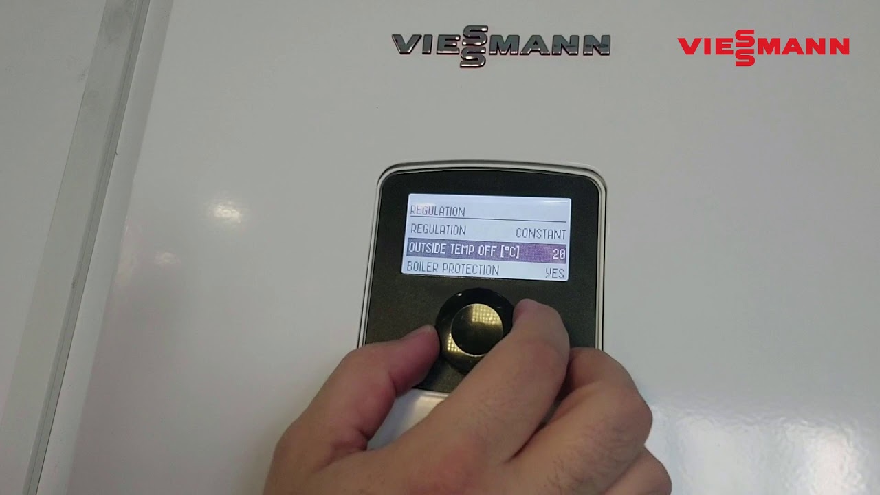 Viessmann electrical boiler Vitotron: setting the boiler in combination ...