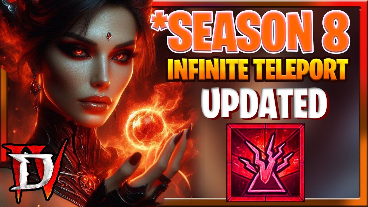 Diablo 4 Season 8 Teleport Burn Sorceress Firebolt Version *Updated ...