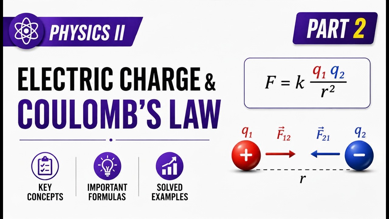 Part 2: Physics II | Electric Charge & Coulomb’s Law | Exam Problems ...