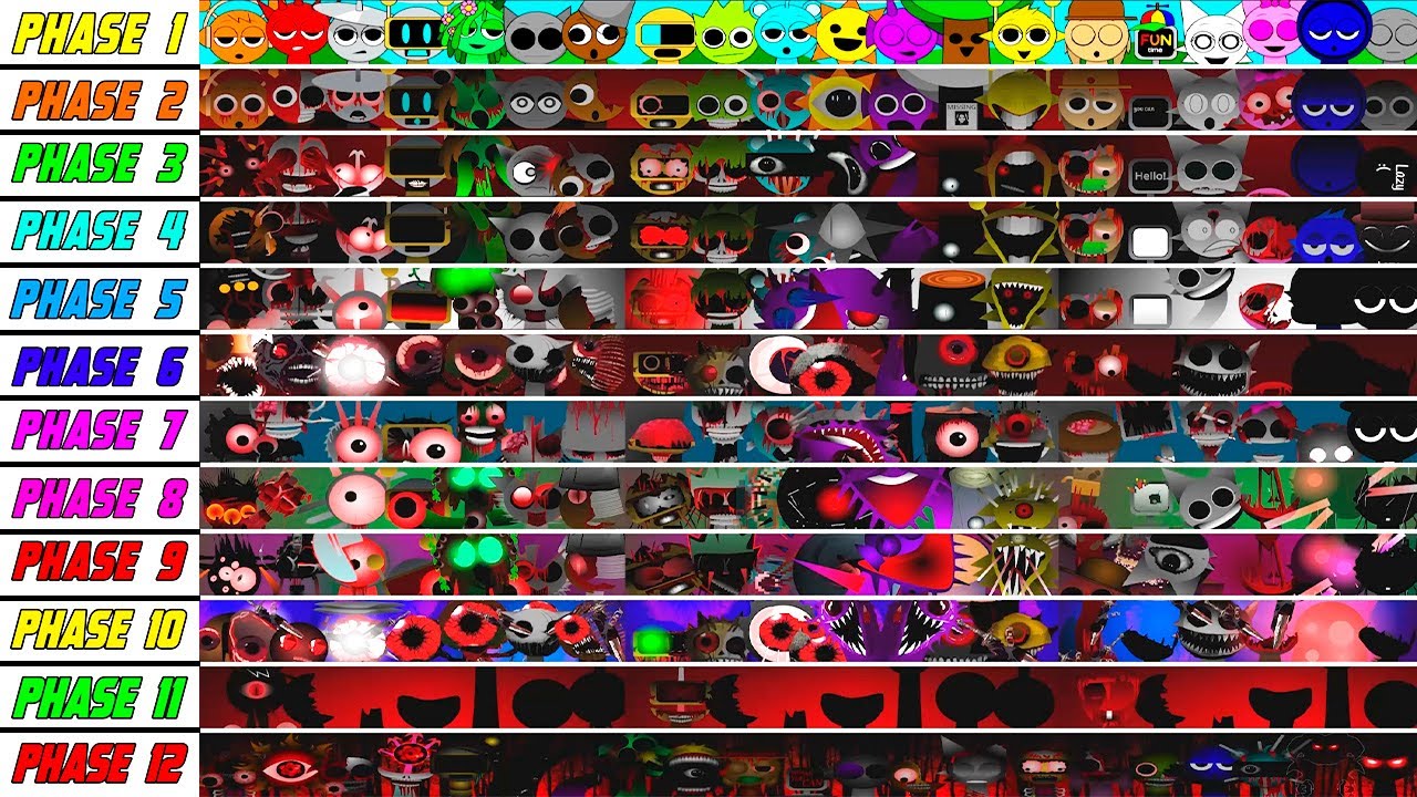 SPRUNKI ALL PHASES 1-12 | 🟢 LIVE - YouTube