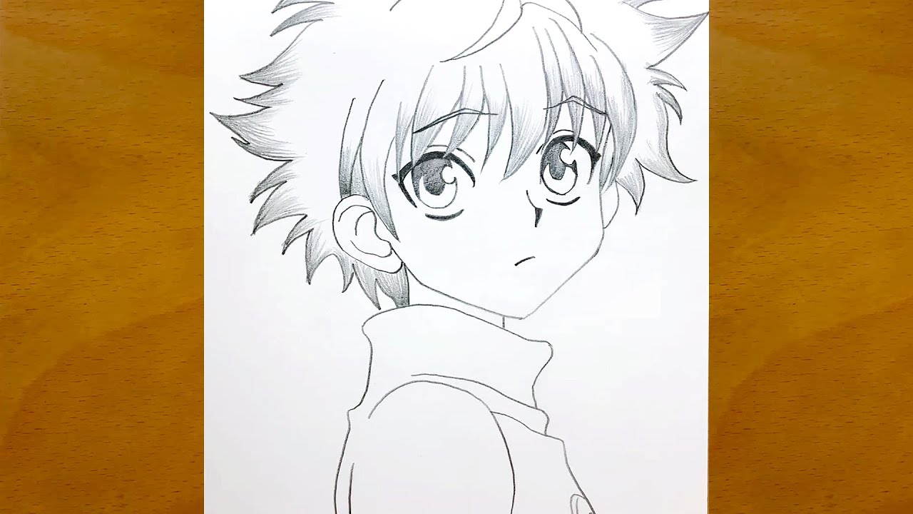 How to Draw Killua Zoldyck from HUNTER×HUNTER | Anime drawing videos ...