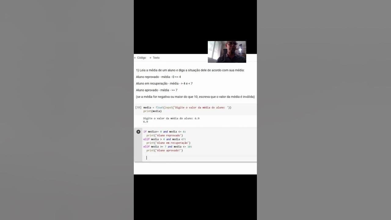 Aula 18 Exemplo if, elif, else - YouTube