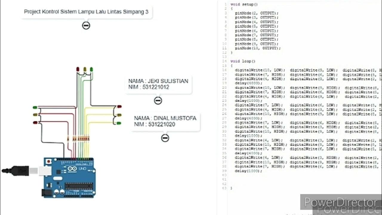 Sensor lampu lalu lintas menggunakan arduino - YouTube