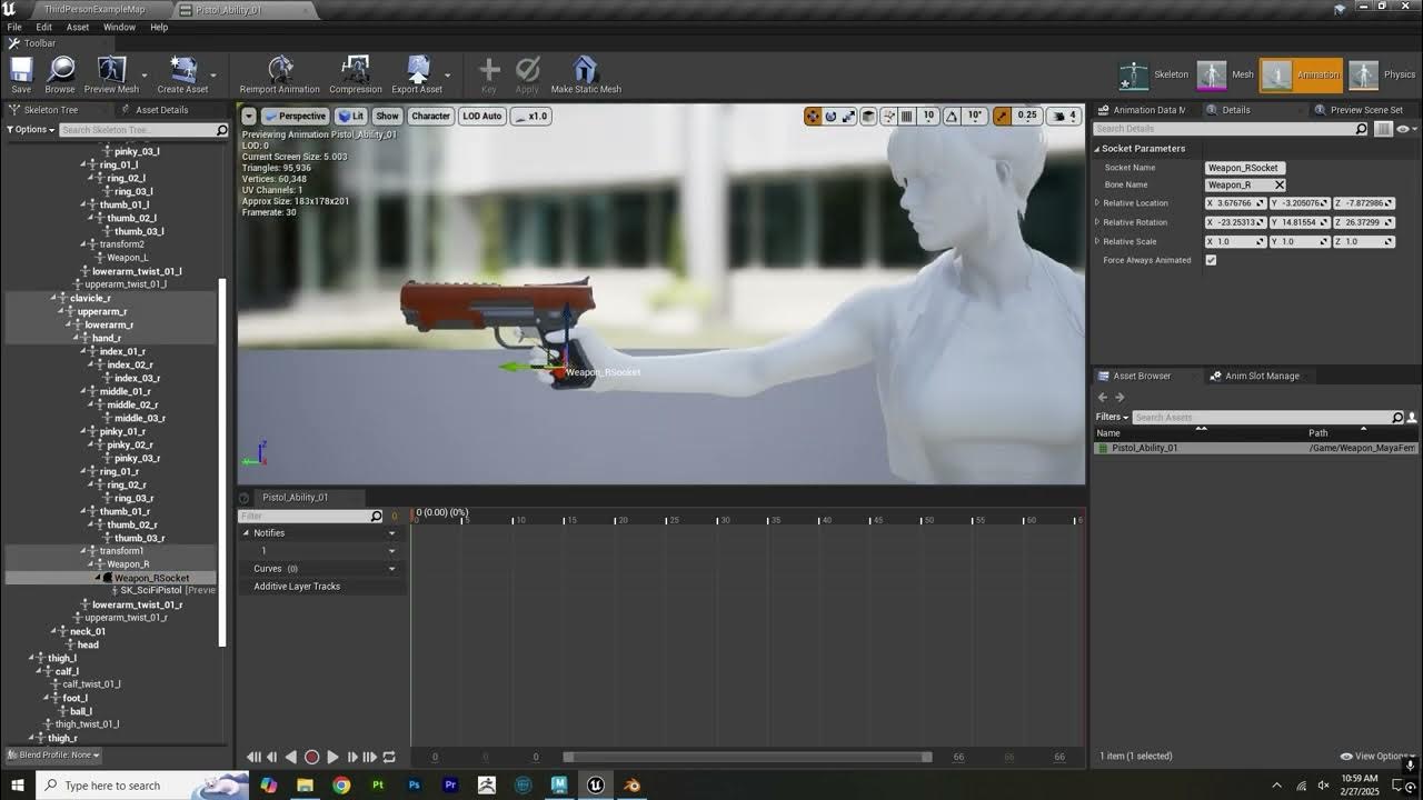 UE4 Weapons Bone Tutorial - YouTube