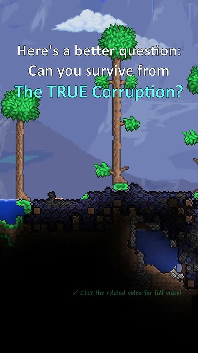 Corrupt your Terraria world with the TRUE corruption! ─ Can you survive? #shorts #terraria - YouTube