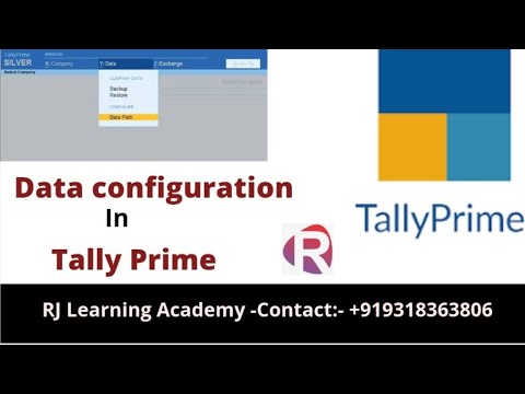 Data configuration in Tally Prime||How to configure your data in Tally ...
