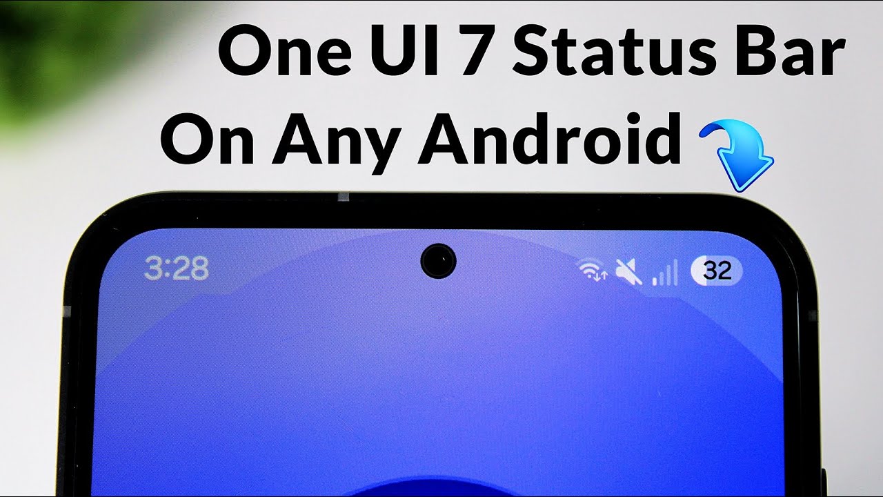 Install One UI 7 Status Bar Free On Any Android Smartphones | Change ...