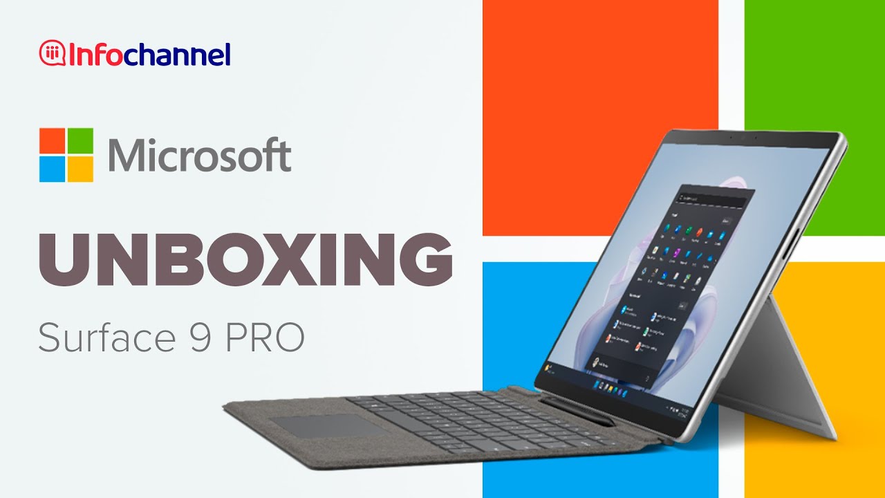 Unboxing de la SurFace Pro 9 de Microsoft - YouTube